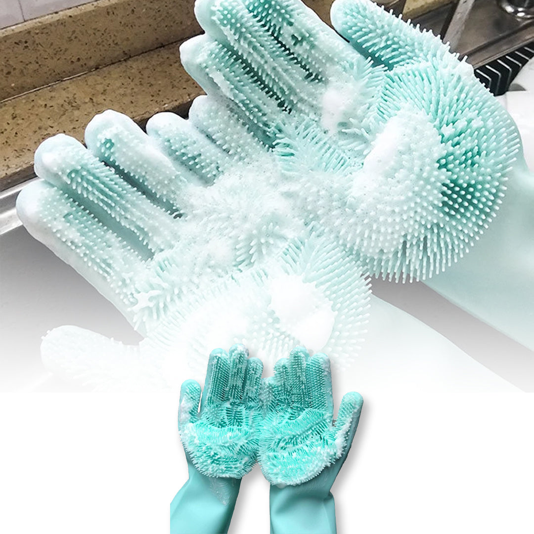 Silicone Washing Gloves | DishwashHero™ Washing Gloves | Easy Clean ...